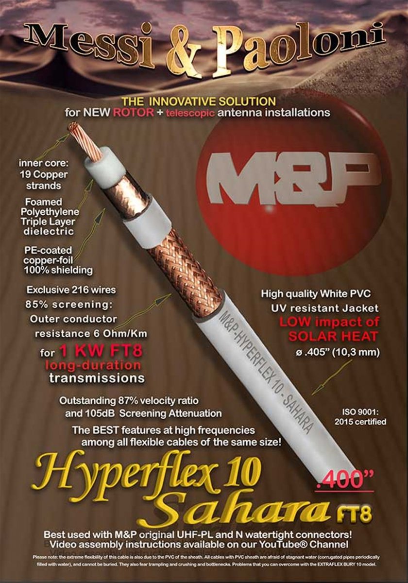 Messi Paoloni HYPERFLEX 10 Sahara FT8 25 Meters Rulle